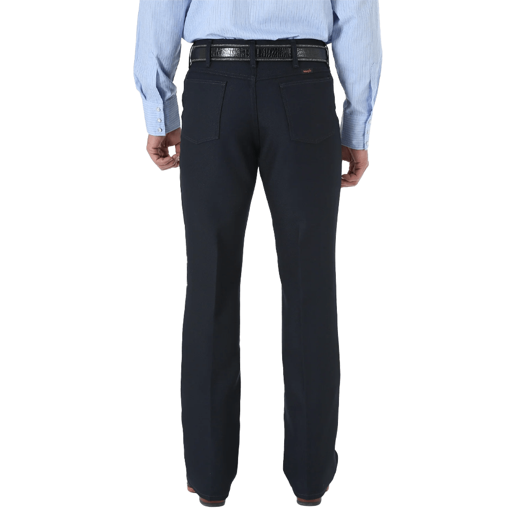 Wrangler Navy Dress Jeans: Classic Fit, Stain-Proof Fabric