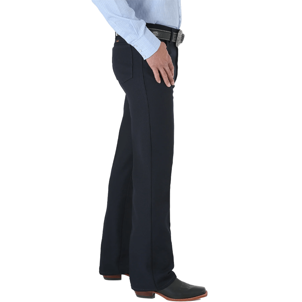Wrangler Navy Dress Jeans: Classic Fit, Stain-Proof Fabric