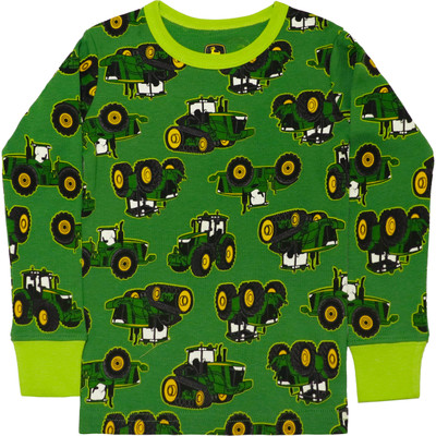 John Deere Kid's Tractor Toss Green Pajama | Cozy & Comfortable