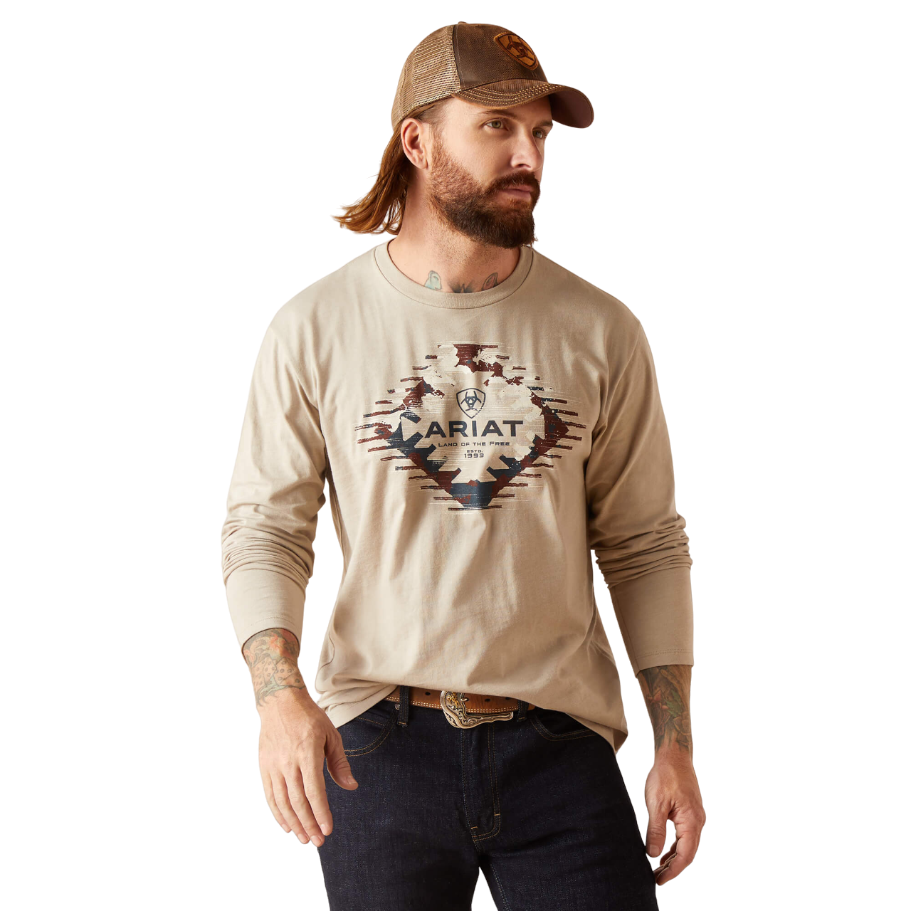Shop the Ariat Aztec Logo T-shirt - Western Style, Quality Shirts