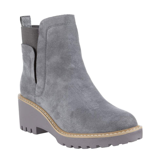 Western Style Grey Bootie: Versatile Suede Boots by Corkys Footwear