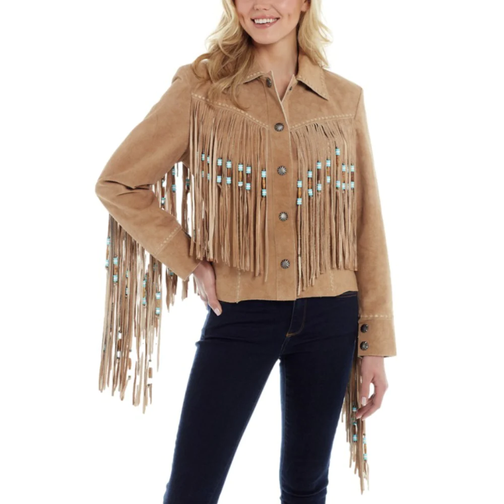 Stylish Women's Cripple Creek Suede Fringe Jacket - The Boot Jack