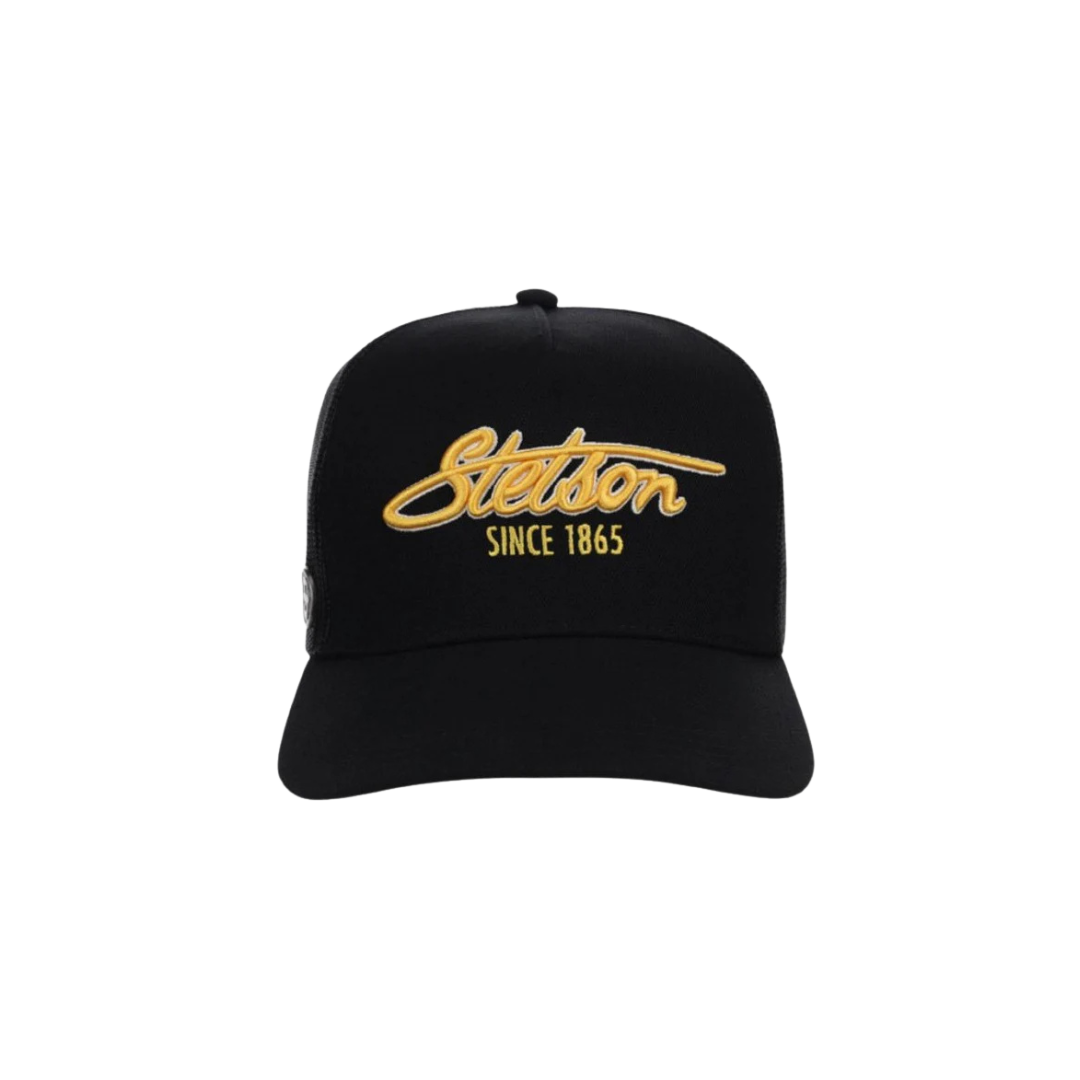 Shop Stetson Men's Black Trucker Classic Black Cap