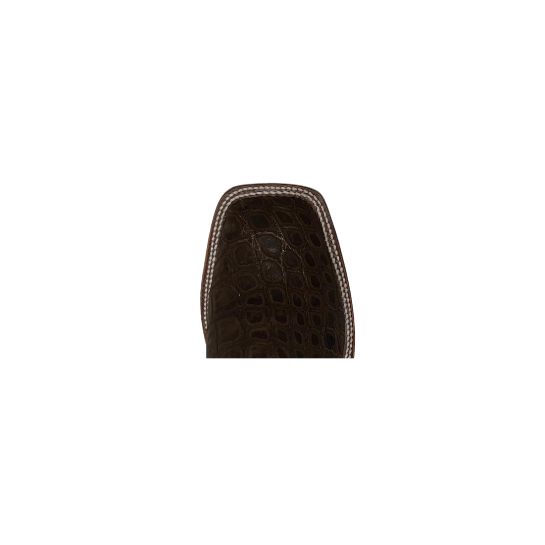 Handmade Chocolate Alligator Boots | Anderson Bean Men's Western Shoes