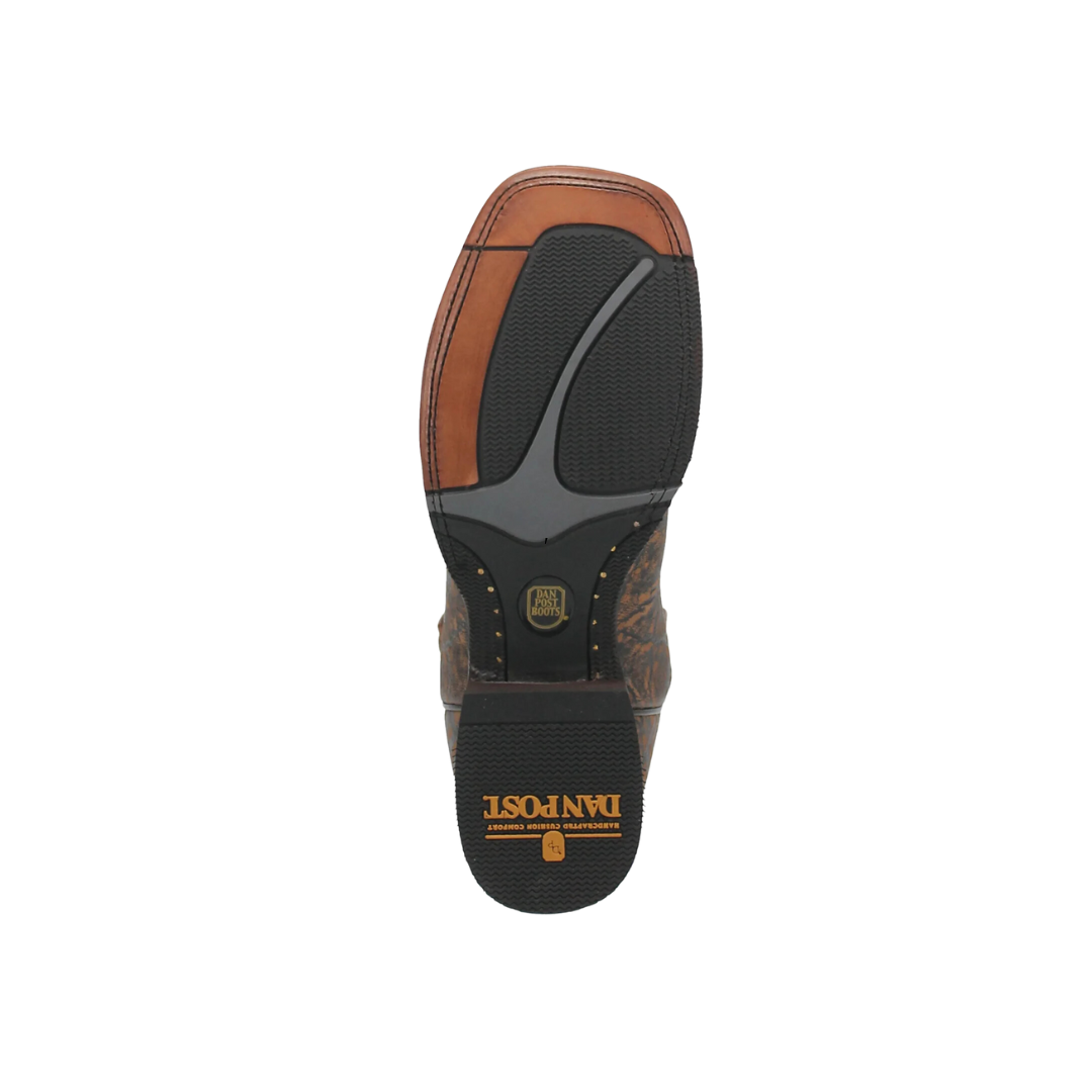 Dan Post Harvey Men's Leather Brown Boots - Classic Western Style