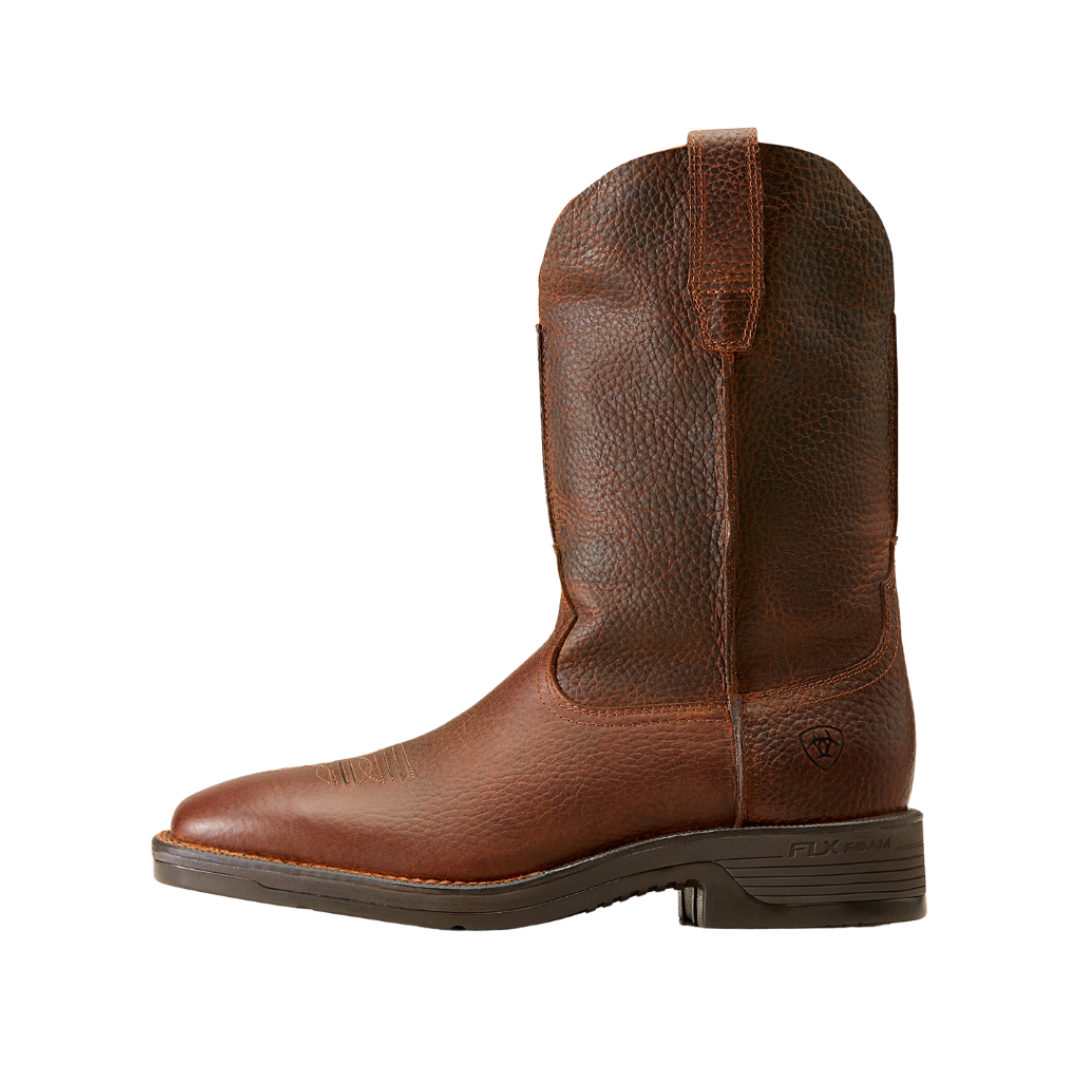 Quality Men's Brown Rambler Boot with Square Toe & Translucent Sole ...