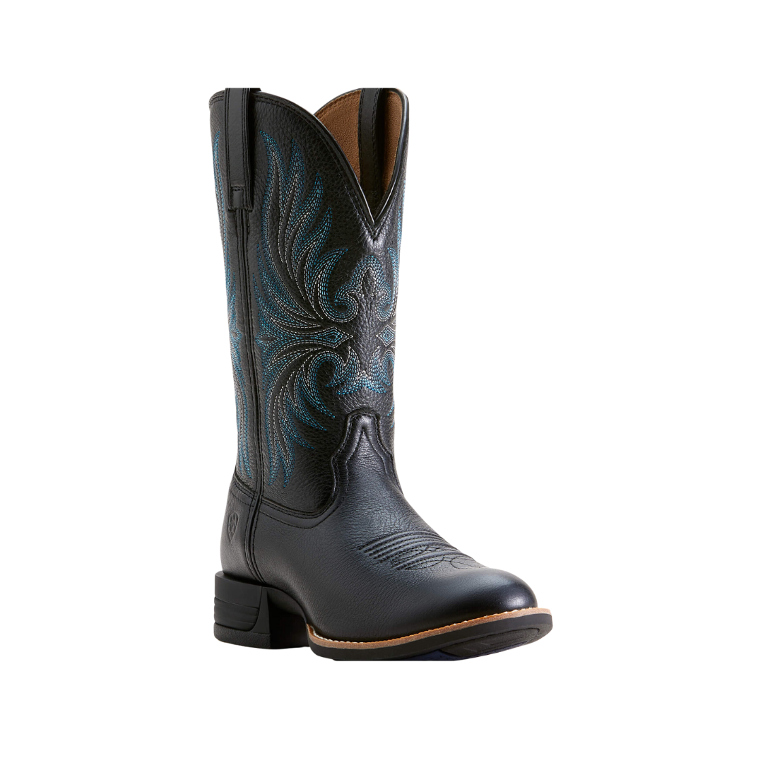 Ariat Men's Ranahan Western Black Deertan Boot - Quality Western Boots