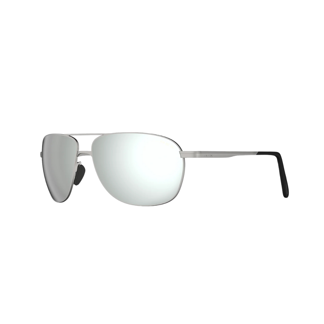 Bex Nova Matte Silver Gray Glasses - Adventure-Ready Aviator Design