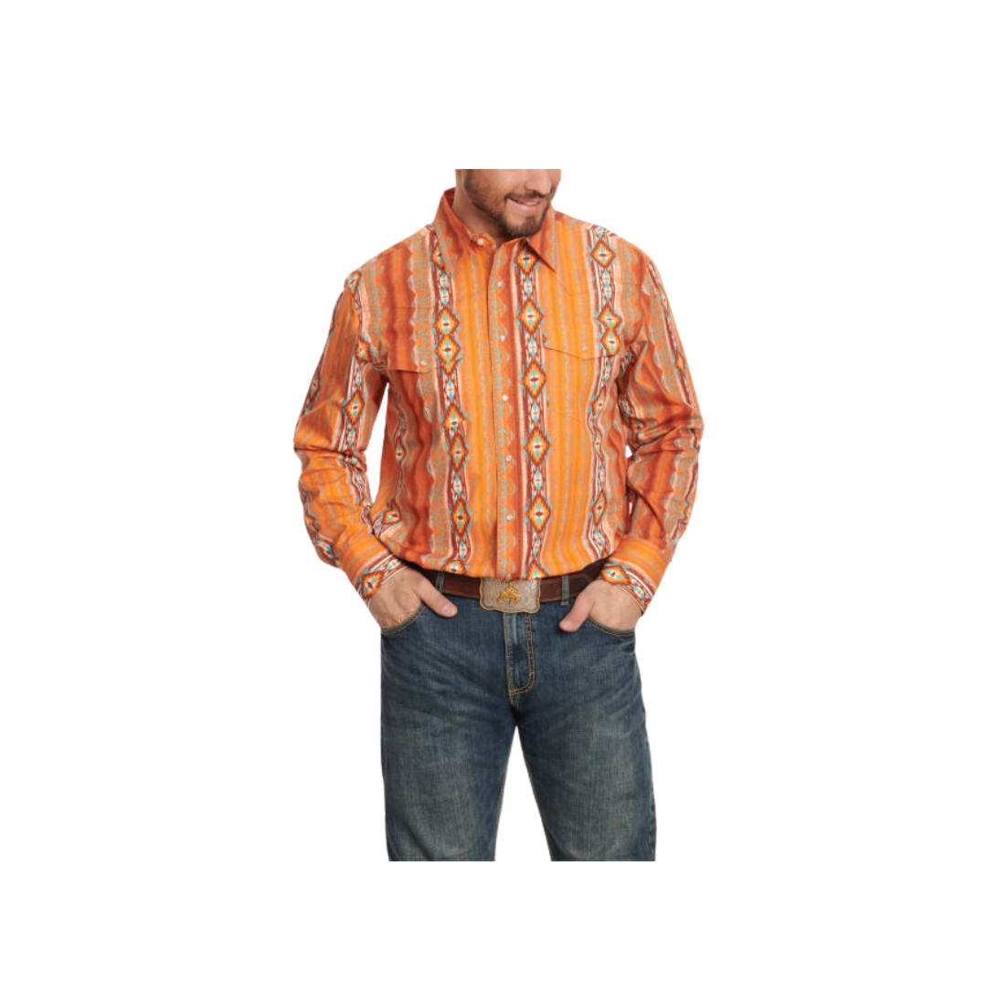 Wrangler Men's Western Checotah Shirt - Navajo-Inspired Design
