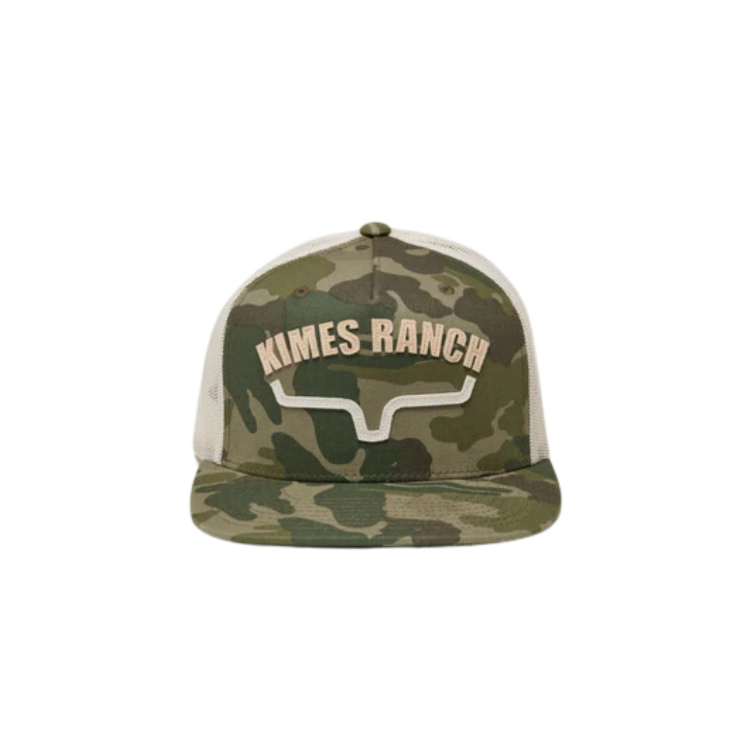 Kimes Ranch Men's Flatlands Trucker Camo Cap - Western Style Cotton ...