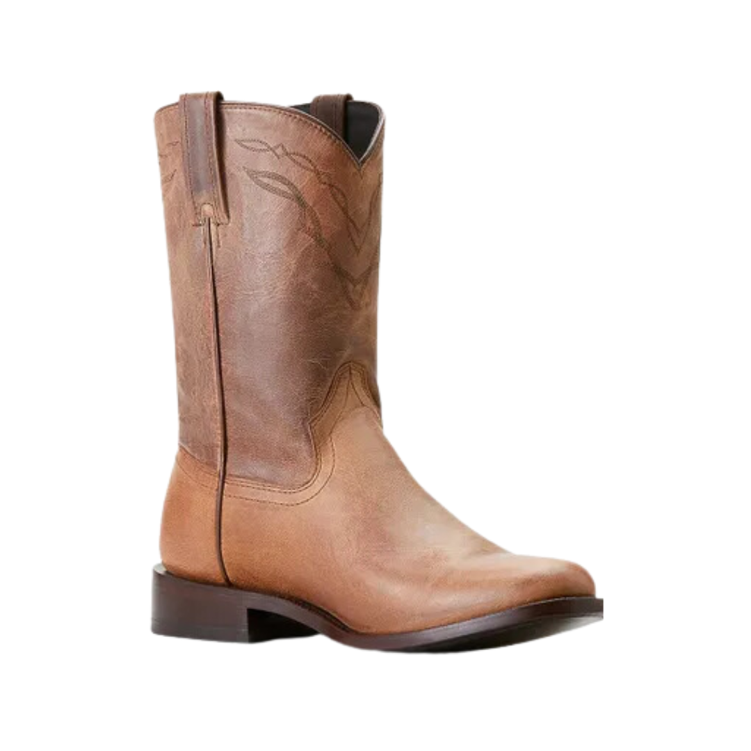 Ariat Men's Downtown Western Bone Boots - Premium Leather, ATS Technology