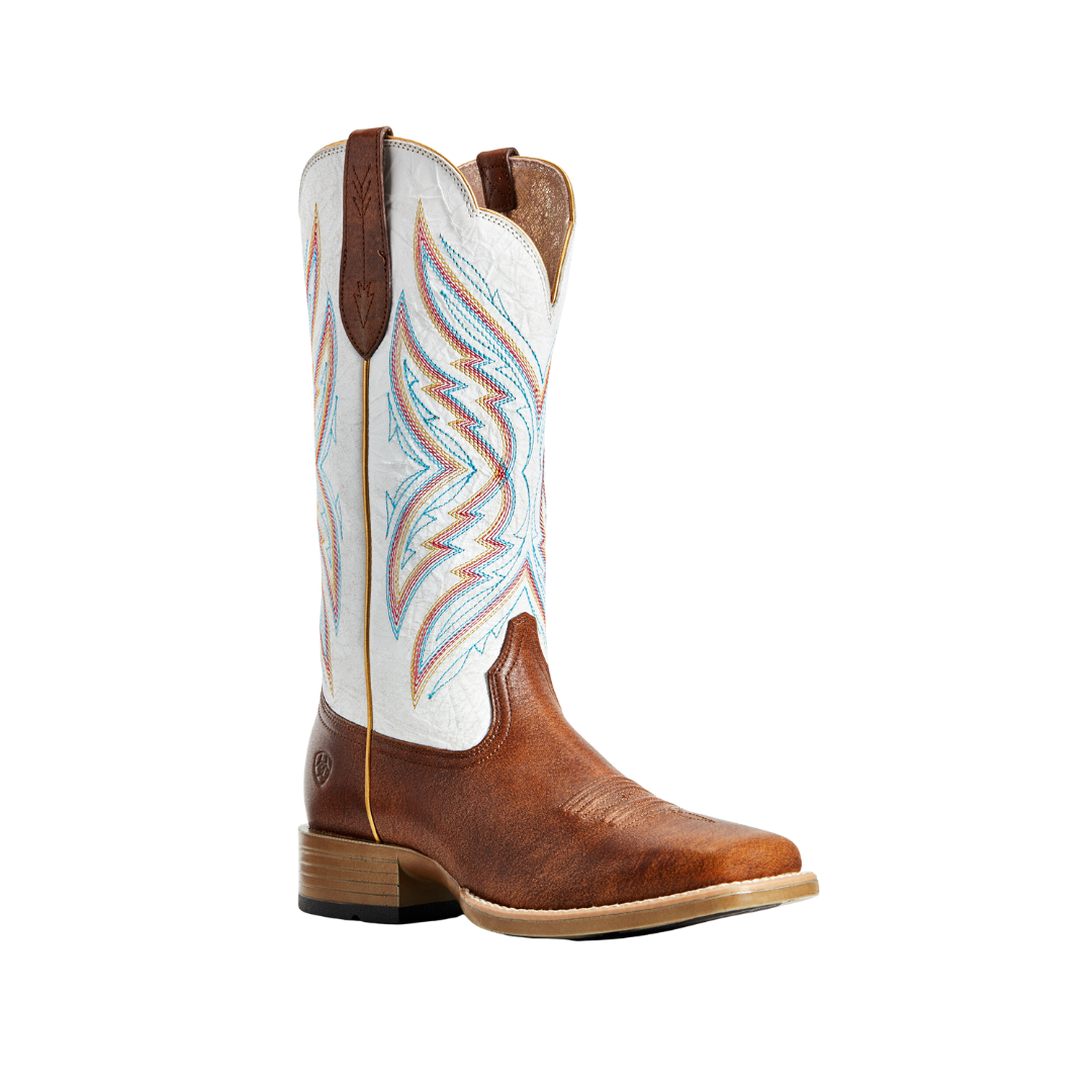 Ariat Women's Western Pinnacle Amber Brown Boots - Lightweight ...