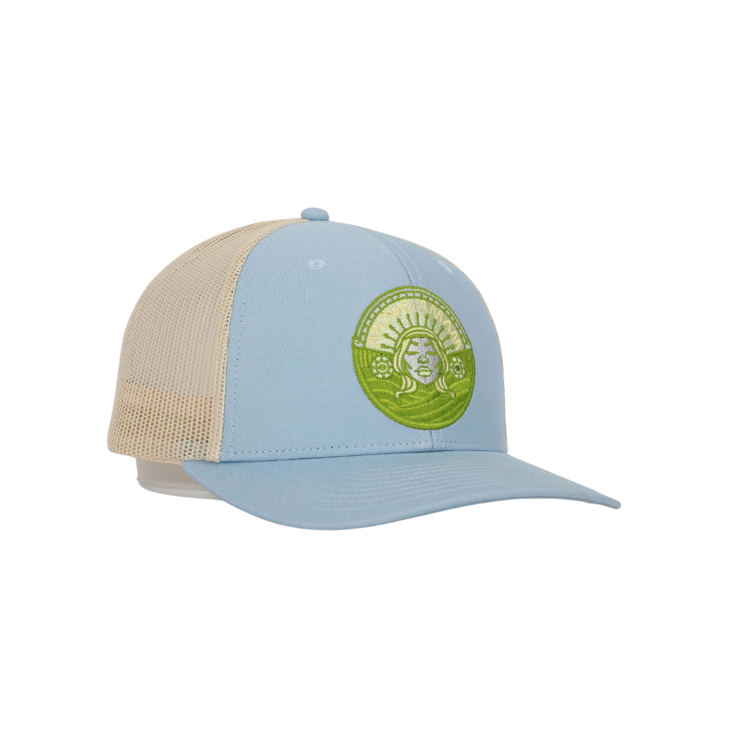 Mama Qucha Co. Men's Light Blue Mesh Cap - Style Meets Quality