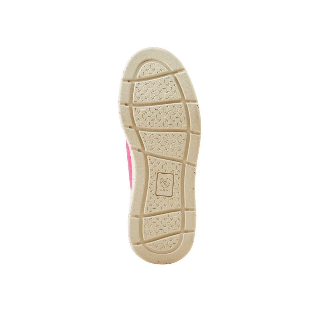 Ariat Women's Hilo Hottest Pink Canvas Slip-On Shoes