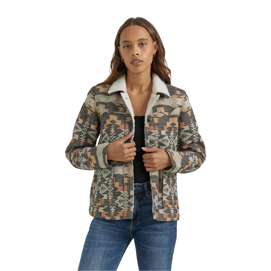 The Boot Jack: Wrangler Women's Sherpa Lined Western Barn Jacket