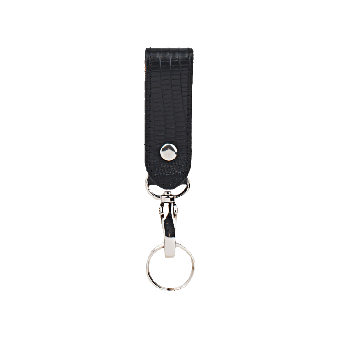 The Boot Jack:Ariat Unisex Lizard Print Black Ring Keychain