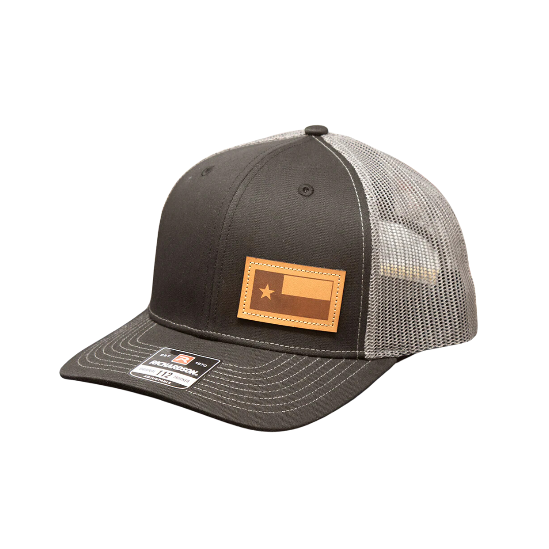 The Boot Jack Dally Up Men's 384 Brown Cap - Texas Flag Design