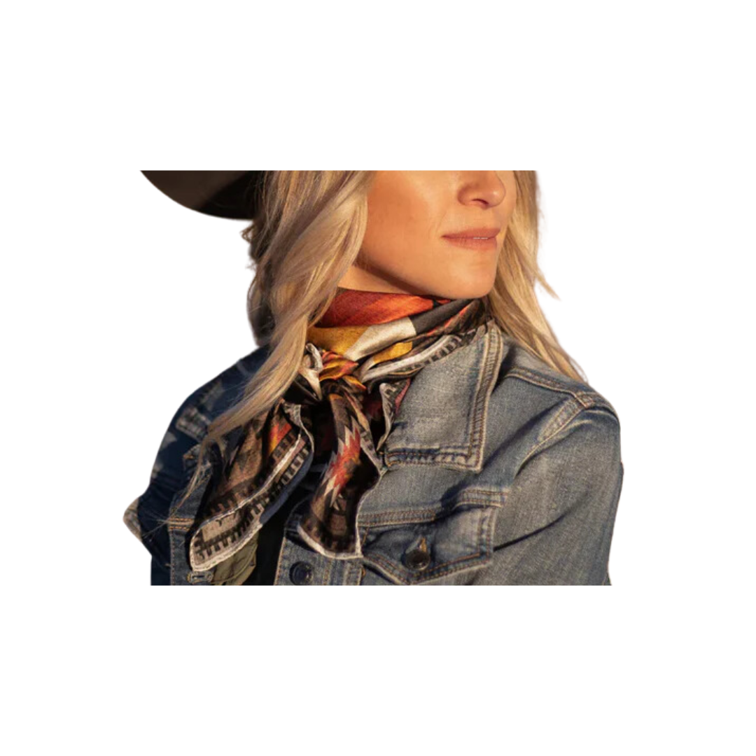The Boot Jack Fringe Scarves Women's Nashville Silk Scarves - Western ...
