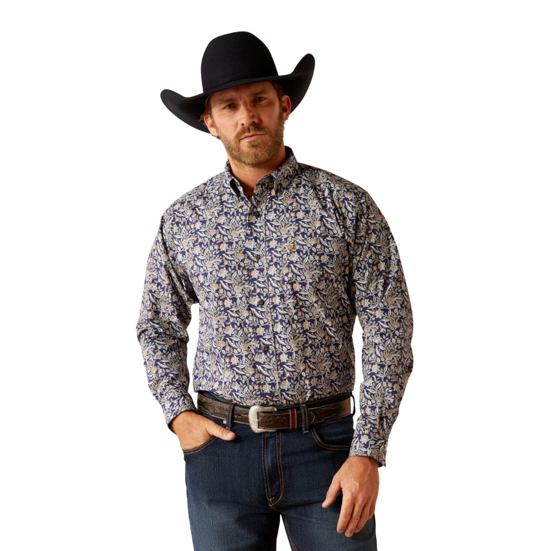 Ariat Men's Creighton Brown Shirt: Classic Western Style & Quality