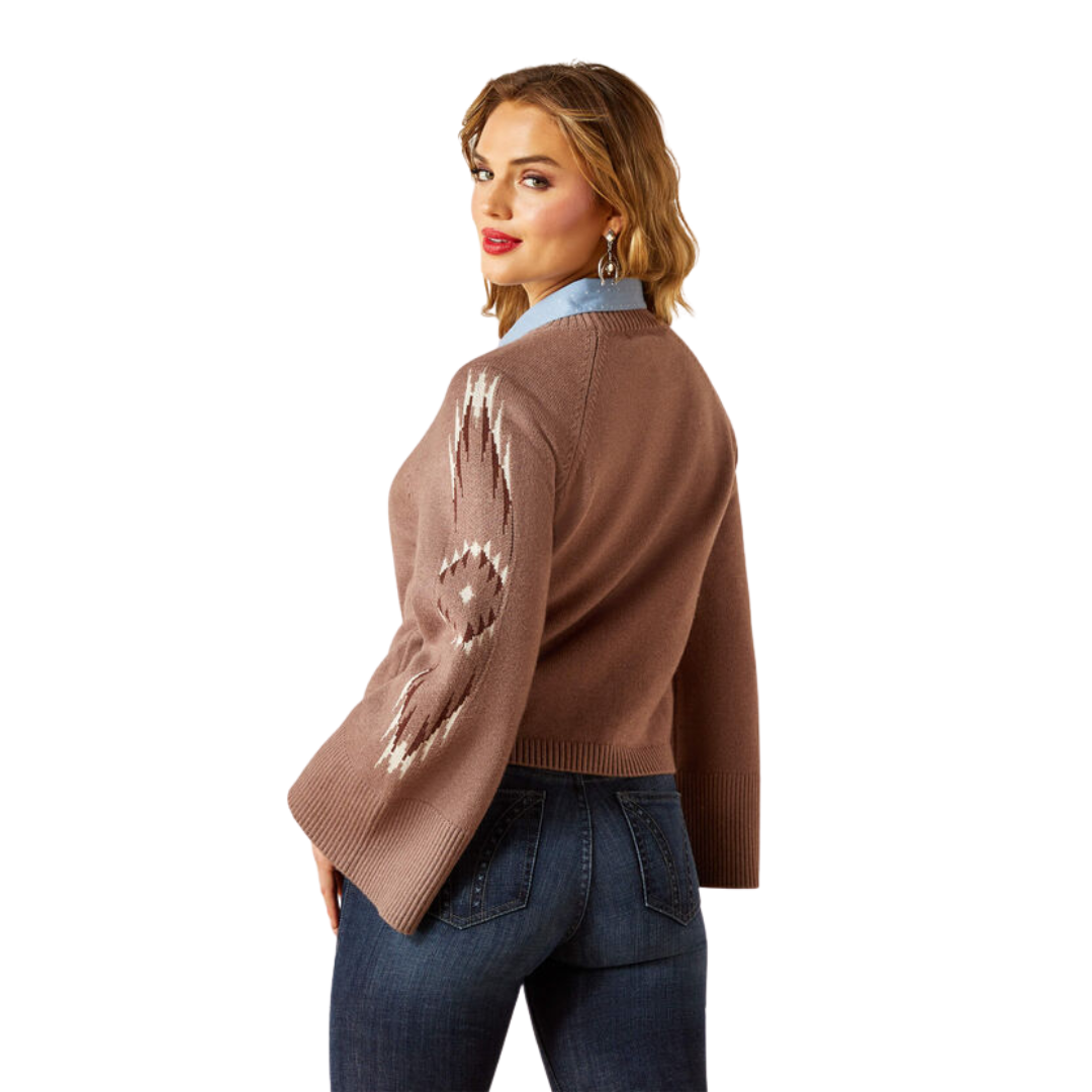 Shop Ariat Women's Caravan Toasted Coconut Melange Sweater