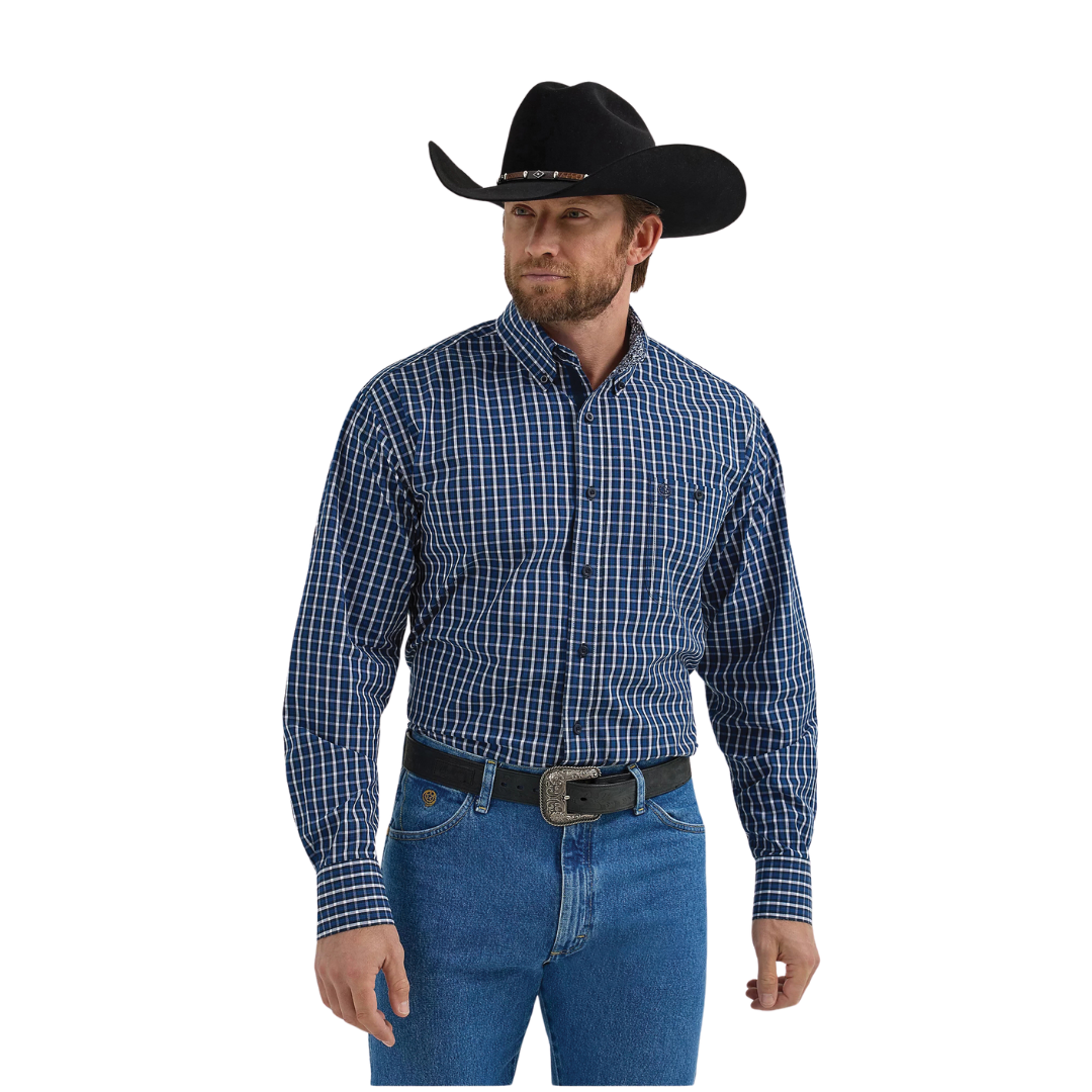 Wrangler Men's George Strait Shirt - Big & Tall- Western Style & Quality