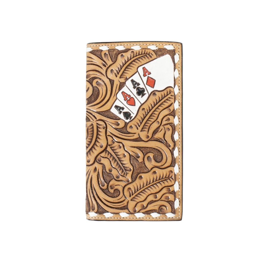 The Boot Jack: 3D Men's Ace Rodeo Light Brown Wallet