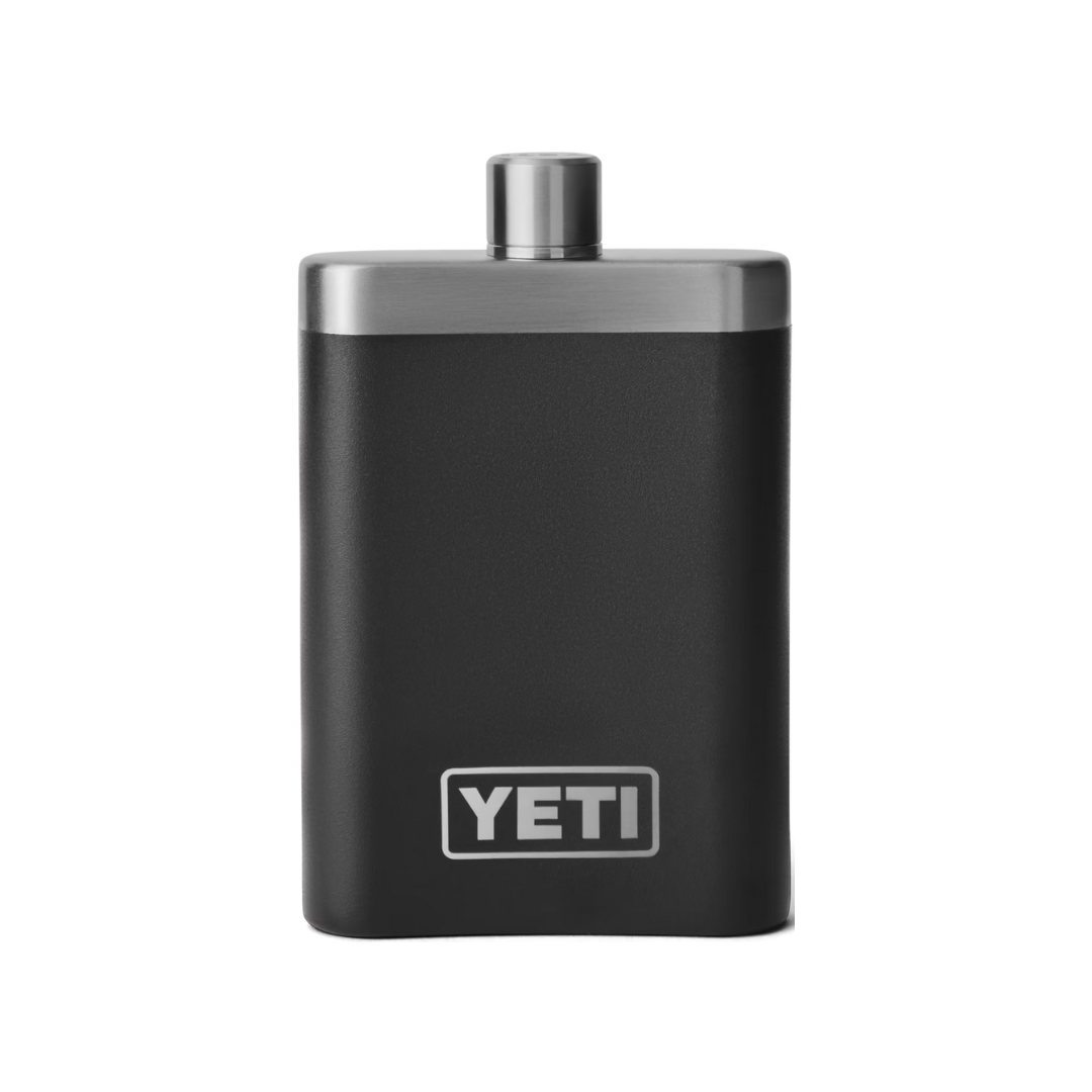 Yeti Black Flask - 7oz Stainless Steel, Leakproof Funnel & Dishwasher Safe