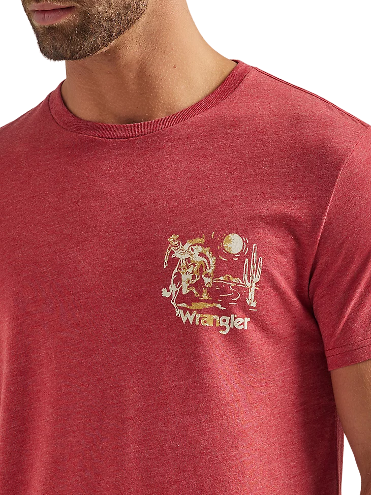 Brick Red Wrangler Men's American Classic Graphic T-shirt