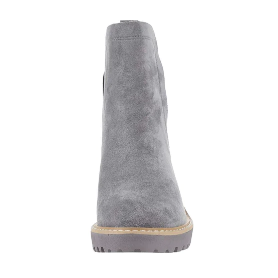 Western Style Grey Bootie: Versatile Suede Boots by Corkys Footwear