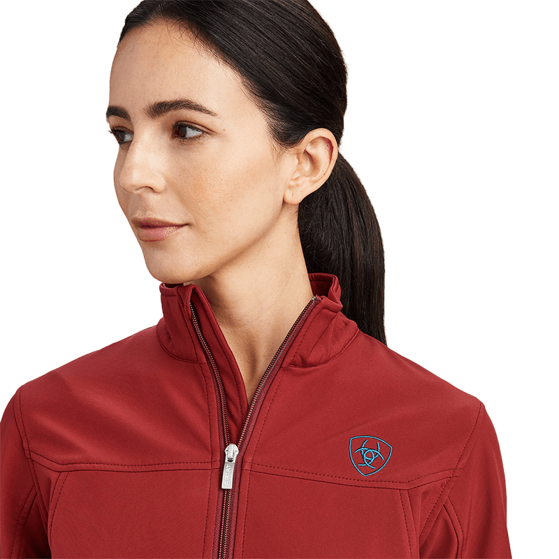 Stylish Ariat Women's Softshell Jacket - Red & Serape | The Boot Jack