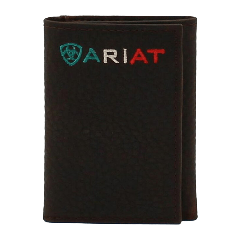Stay Stylish with Ariat M&F Mexico Trifold Wallet: Genuine Leather ...